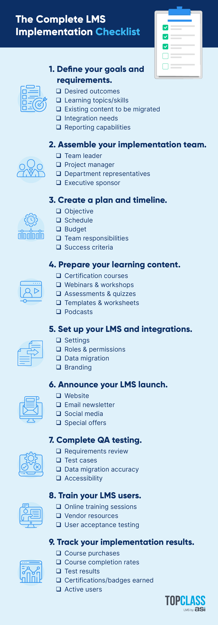 The Only LMS Implementation Checklist You Need: 9 Easy Steps